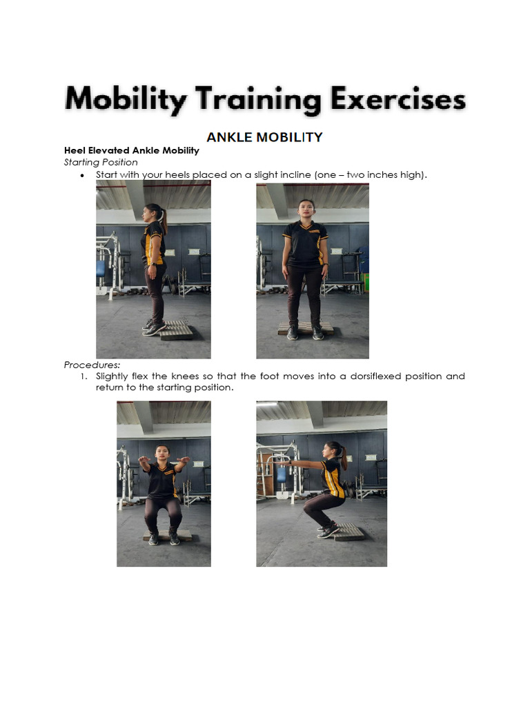 Comprehensive Mobility Exercise Guide | PDF | Anatomical Terms Of ...