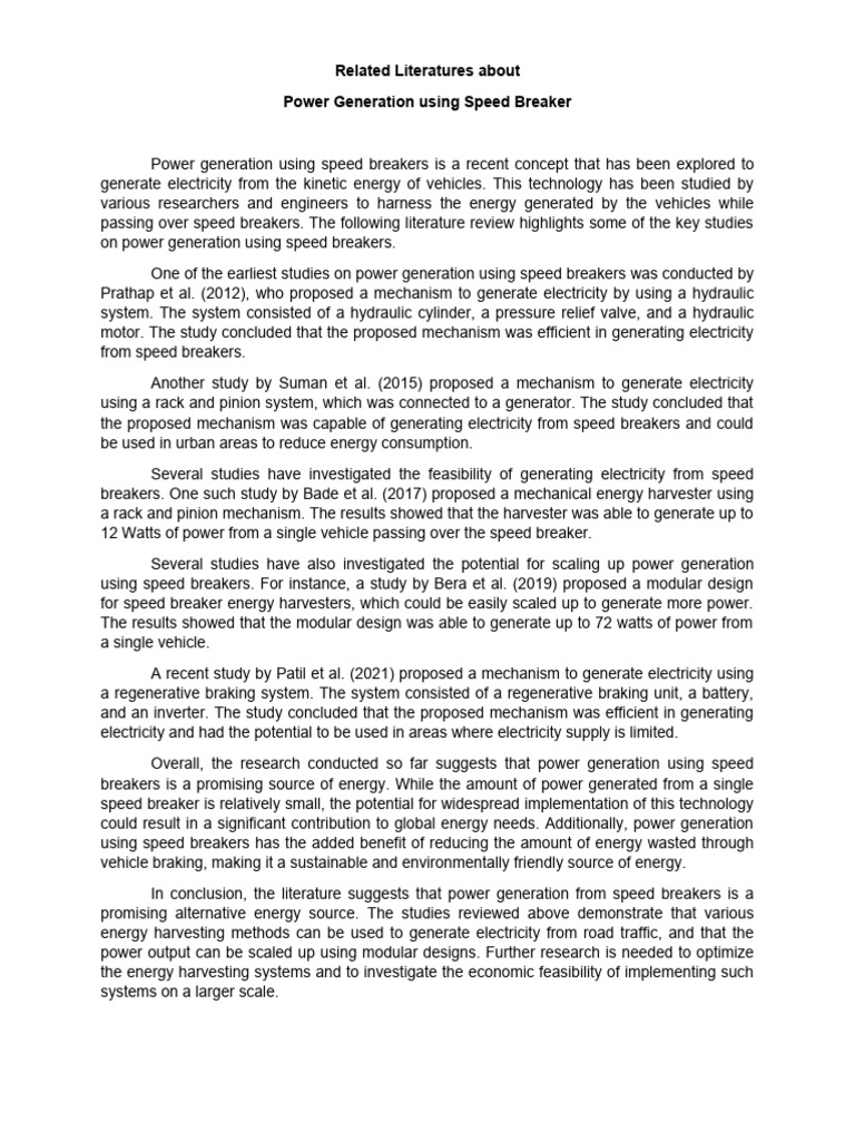 RRL For Thesis | PDF | Electricity Generation | Energy Development