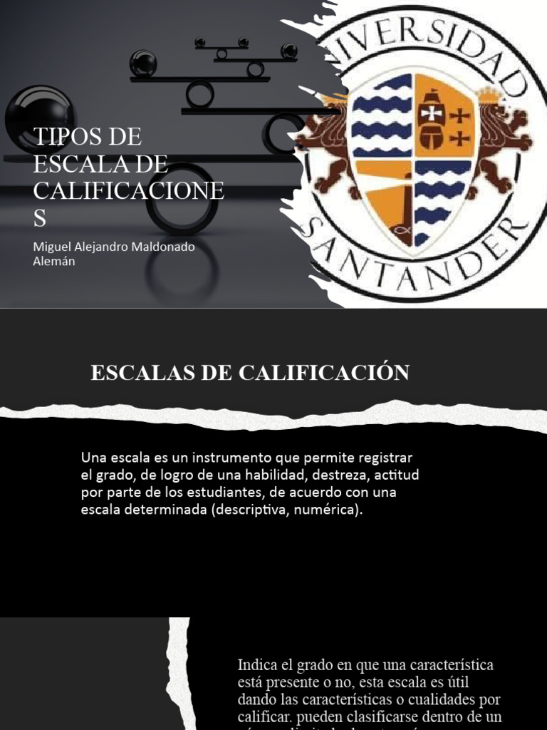 Tipos de Escala de Calificaciones | PDF
