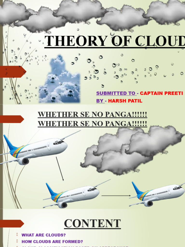 Theory of Clouds | PDF | Cloud | Meteorological Phenomena