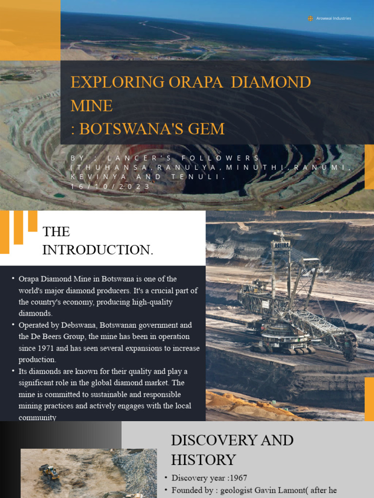 The Mining Presentation. | PDF | Diamond | Mining
