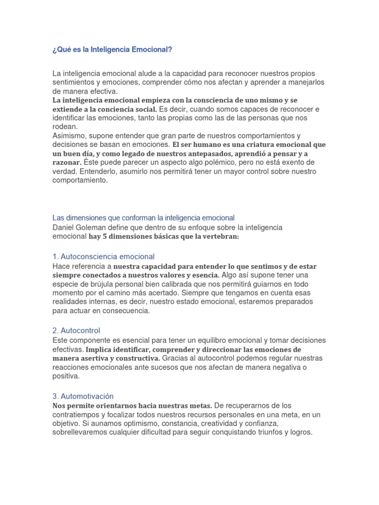 Golem An | PDF | Inteligencia emocional | Las emociones
