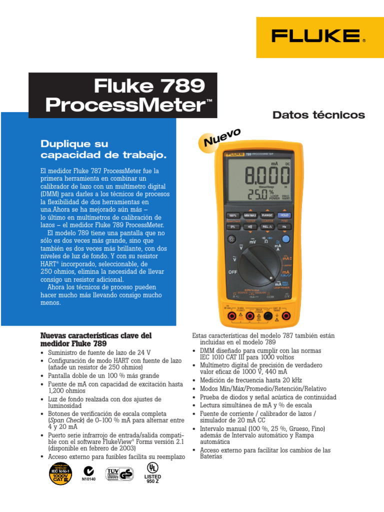 Fluke 789 | PDF | Resistor | Bienes manufacturados