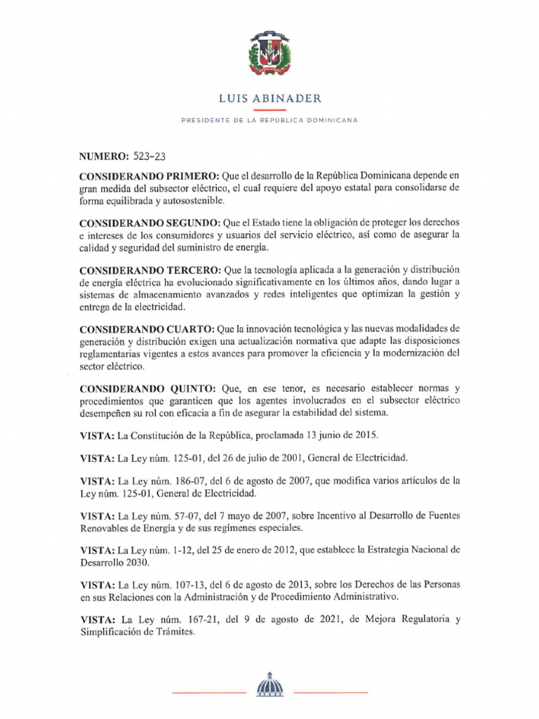 Decreto 523-23 | PDF