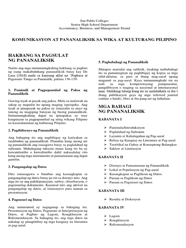 KPWKP Pananaliksik | PDF