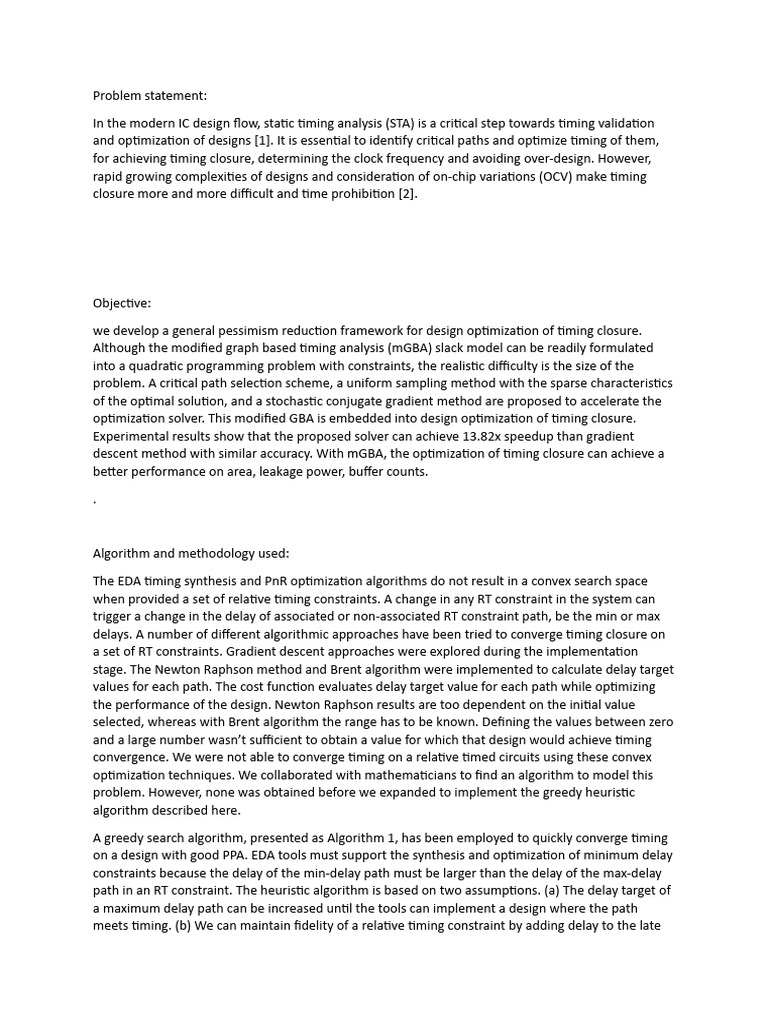 Problem Statement | PDF | Mathematical Optimization | Electronic Design Automation