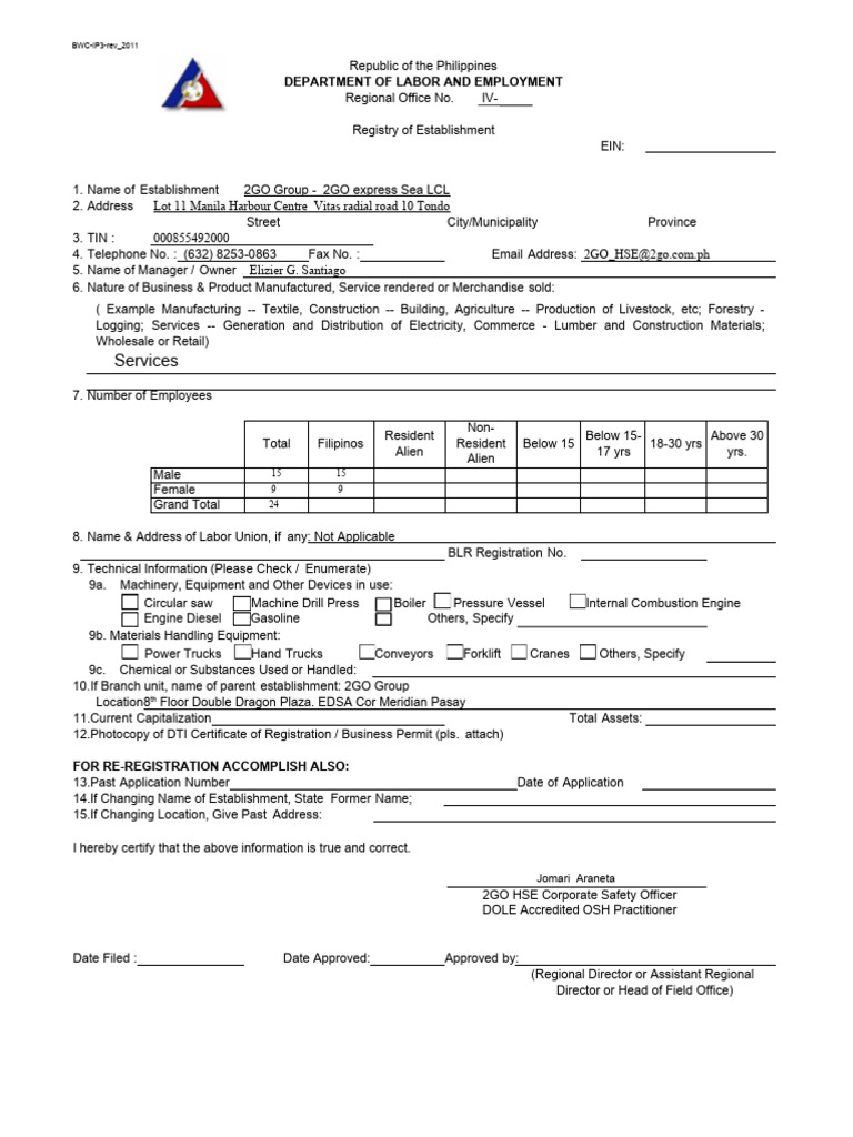 Rule 1020 - Registry of Establishment | PDF