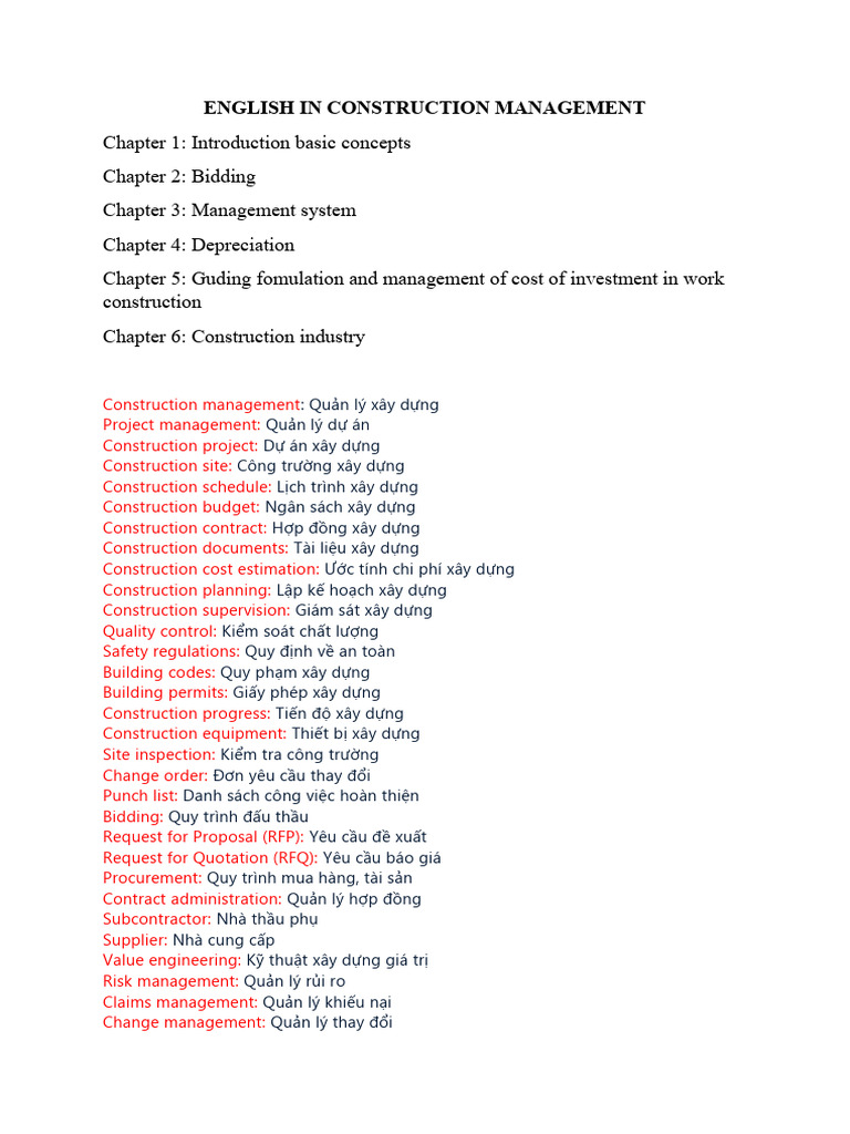 Construction Management | PDF