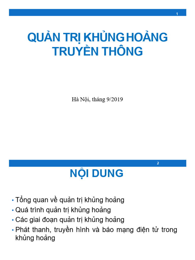 Quan Tri Khung Hoang Truyen Thong | PDF