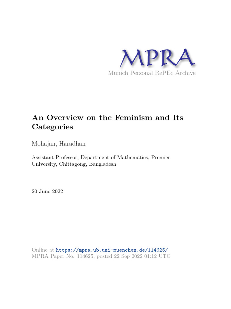Feminism | PDF | Feminism | Gender Studies