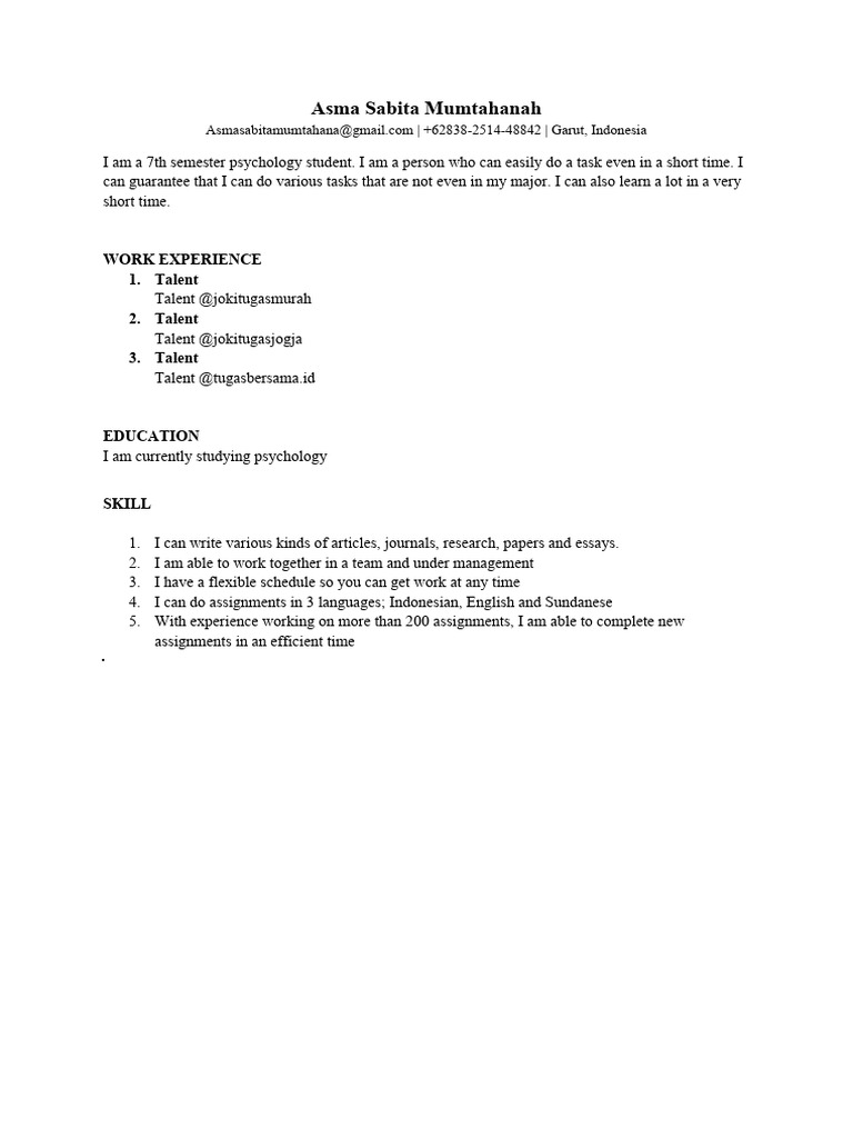 CV Asma | PDF | Wellness