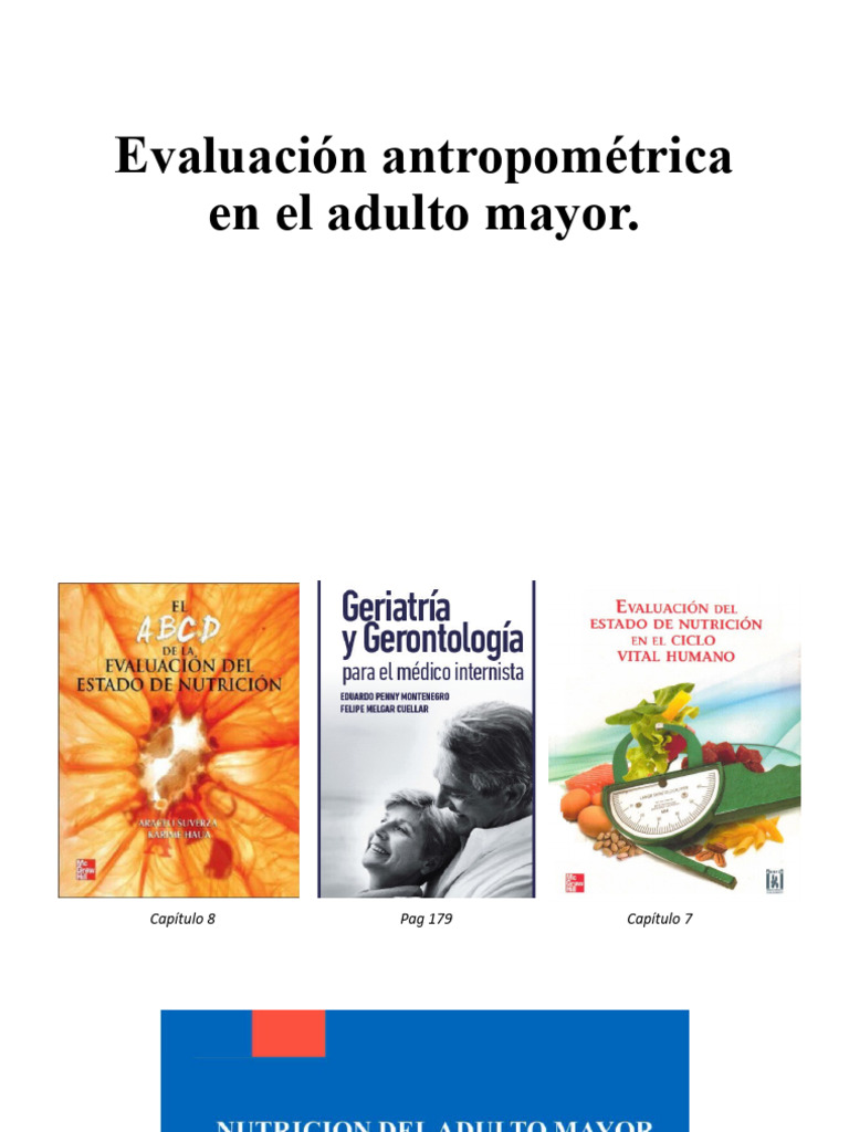 3 Antropometría En El Adulto Mayor Pdf