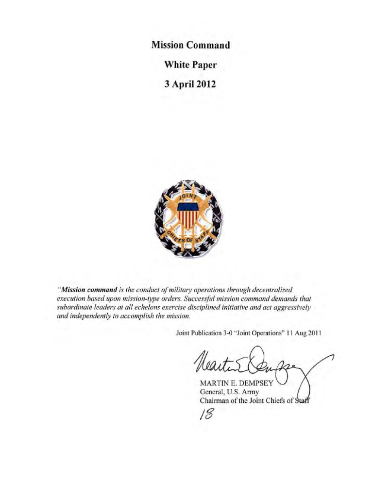 White Paper Misson Command | PDF