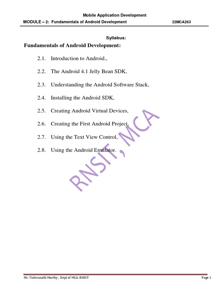 Mad Module 2 Pdf Android Operating System Eclipse Software