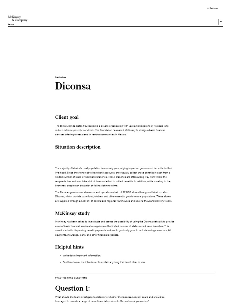 Diconsa Financial Services Proposal | PDF | Banks | Mexico