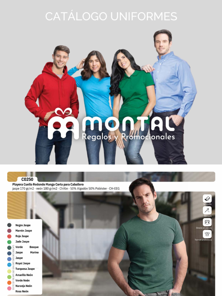 Montal Catalogo Uniformes 1 PDF | PDF