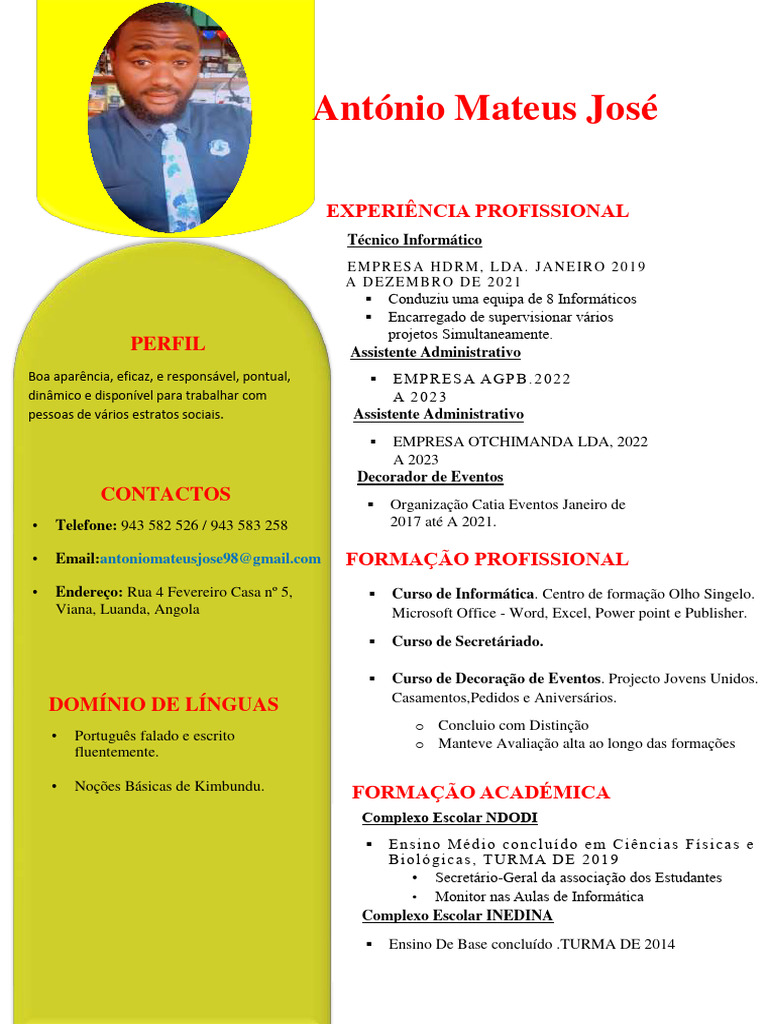 CV-António. Actualizado | PDF
