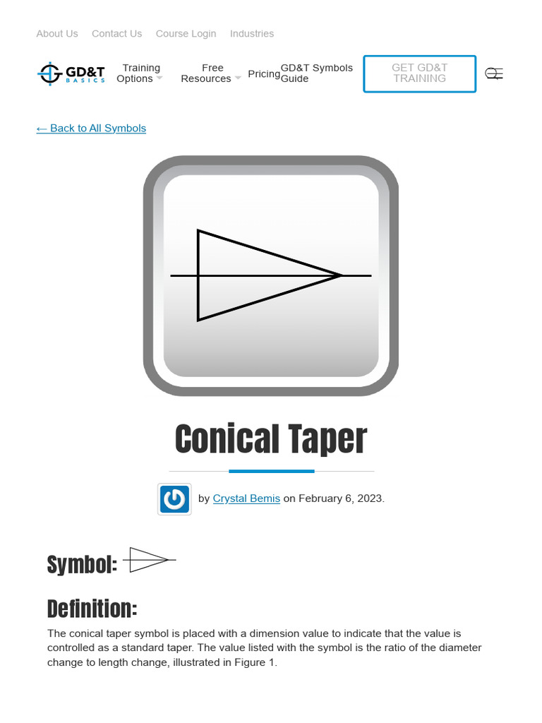 Conical Taper | PDF