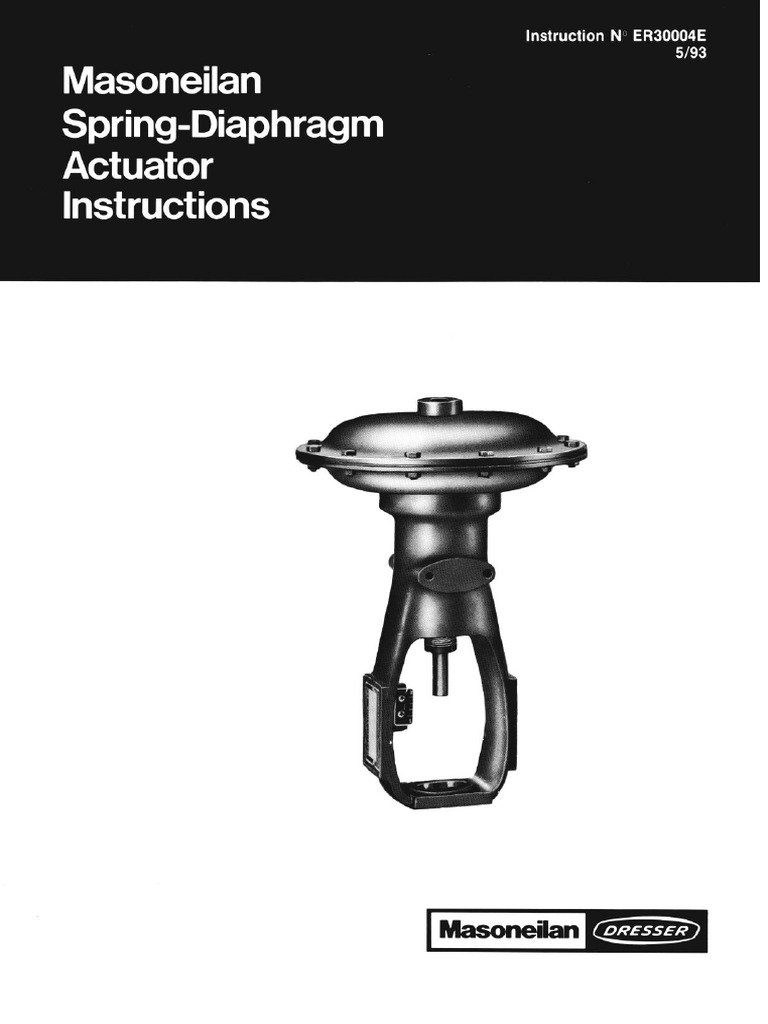 Masoneilan+ +37+and+38+Spring+Diaphragm+Actuator+IOM | PDF