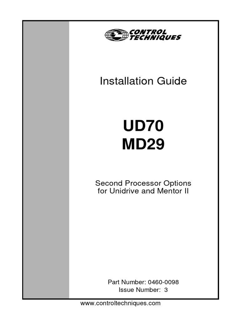 UD70 MD29: Installation Guide | PDF | Safety | Information And ...