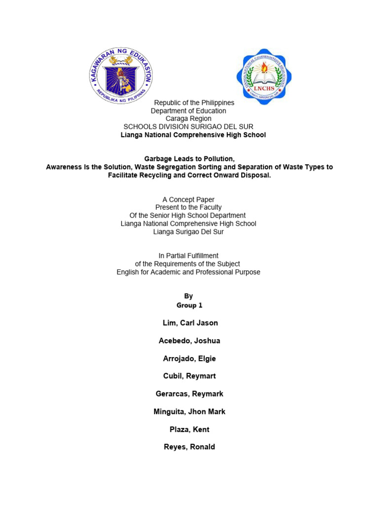 Group 1 Eapp | Download Free PDF | Waste Management | Waste