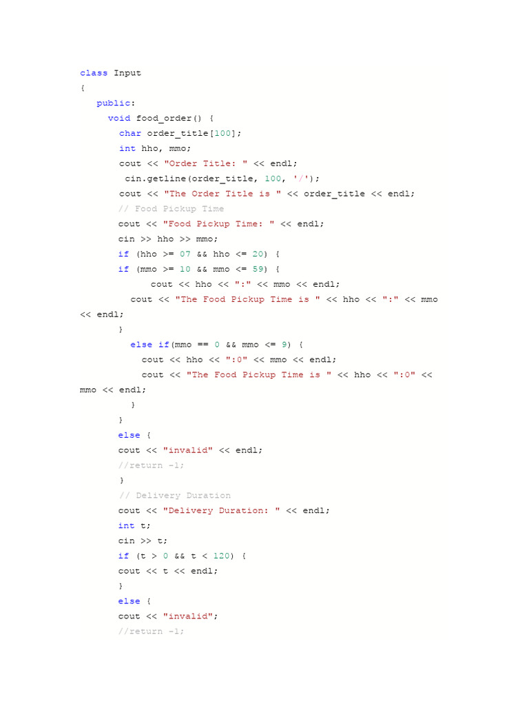 class Input | PDF | Computer Programming | Software Engineering
