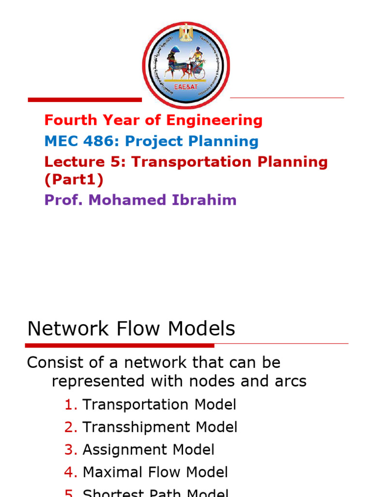 Transportation Model | PDF | Computer Science | Algorithms And Data Structures
