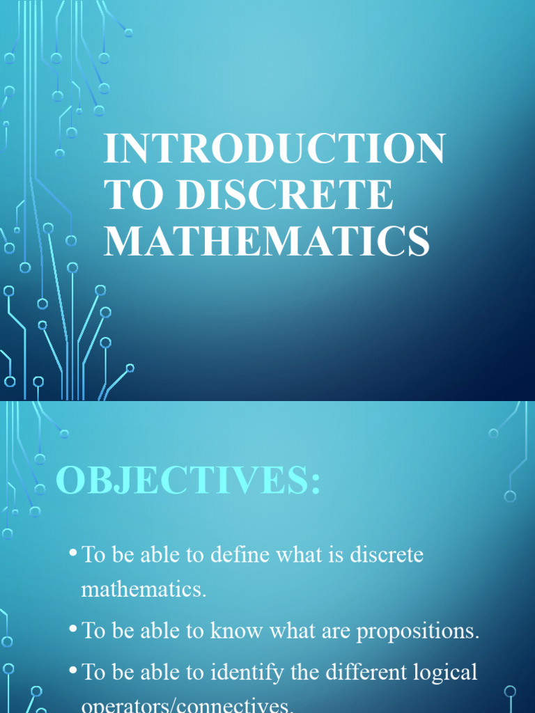 CS311 DMath Lesson1 Introduction | PDF | If And Only If | Logic