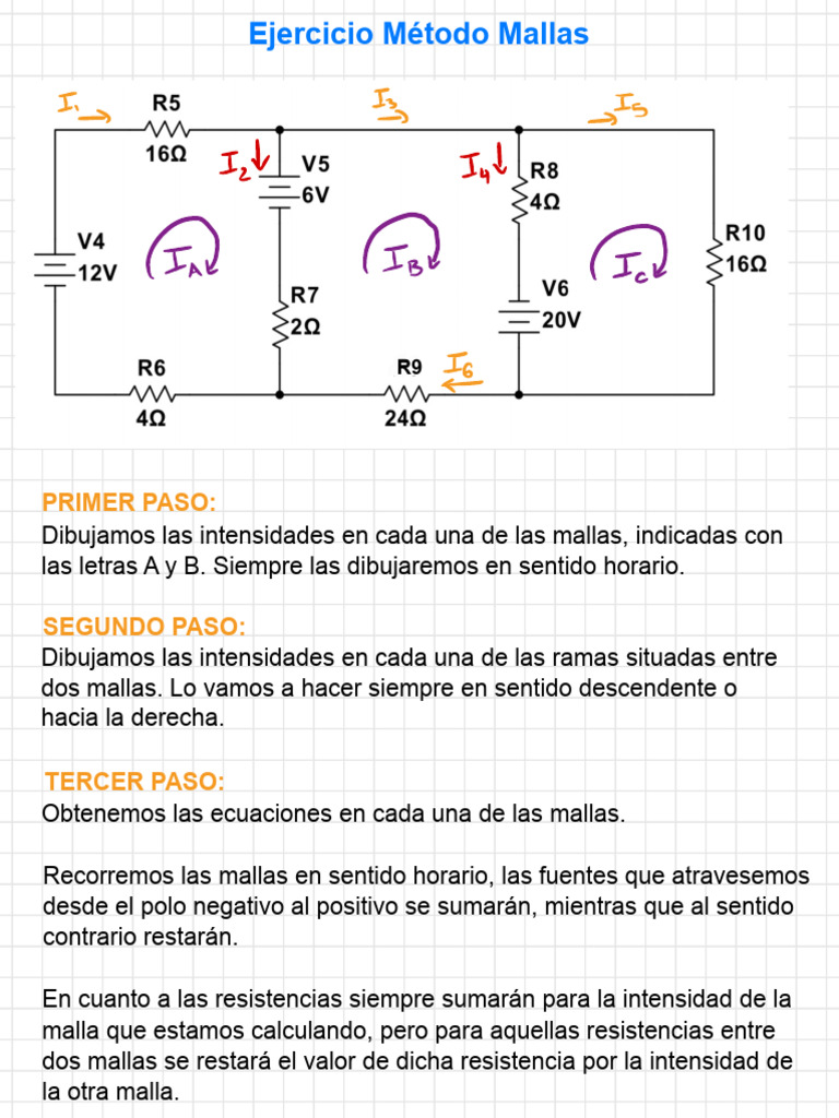 Ejercicio Metodo Mallas | PDF