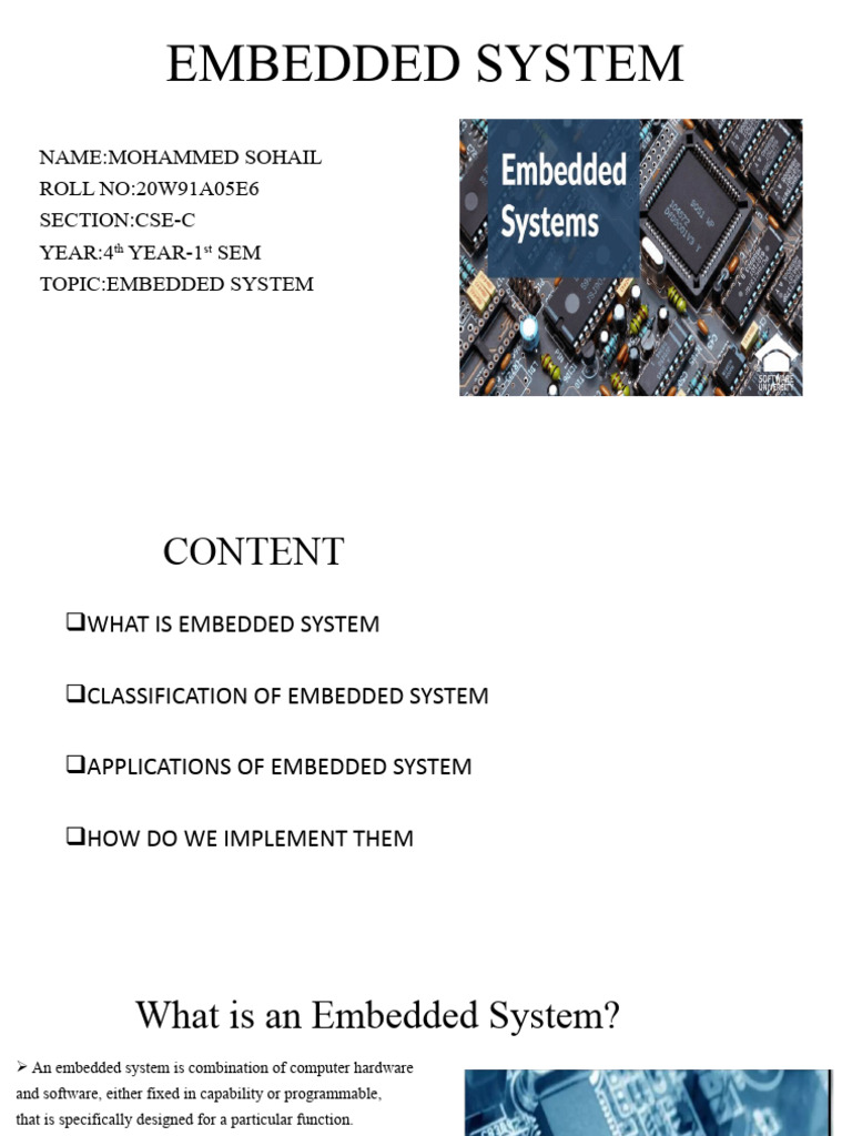Embedded System | PDF | Embedded System | Microcontroller Embedded System | PDF | Embedded System | Microcontroller