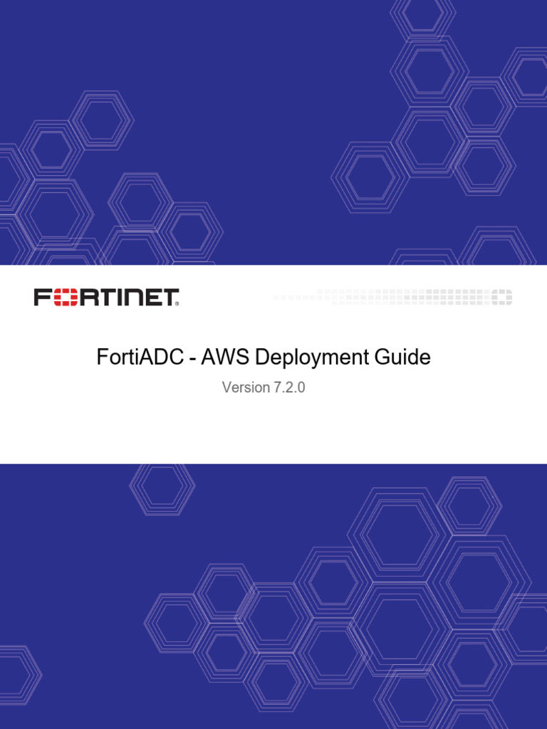FortiADC AWS Deployment Guide | PDF | Amazon Web Services | Cloud Computing