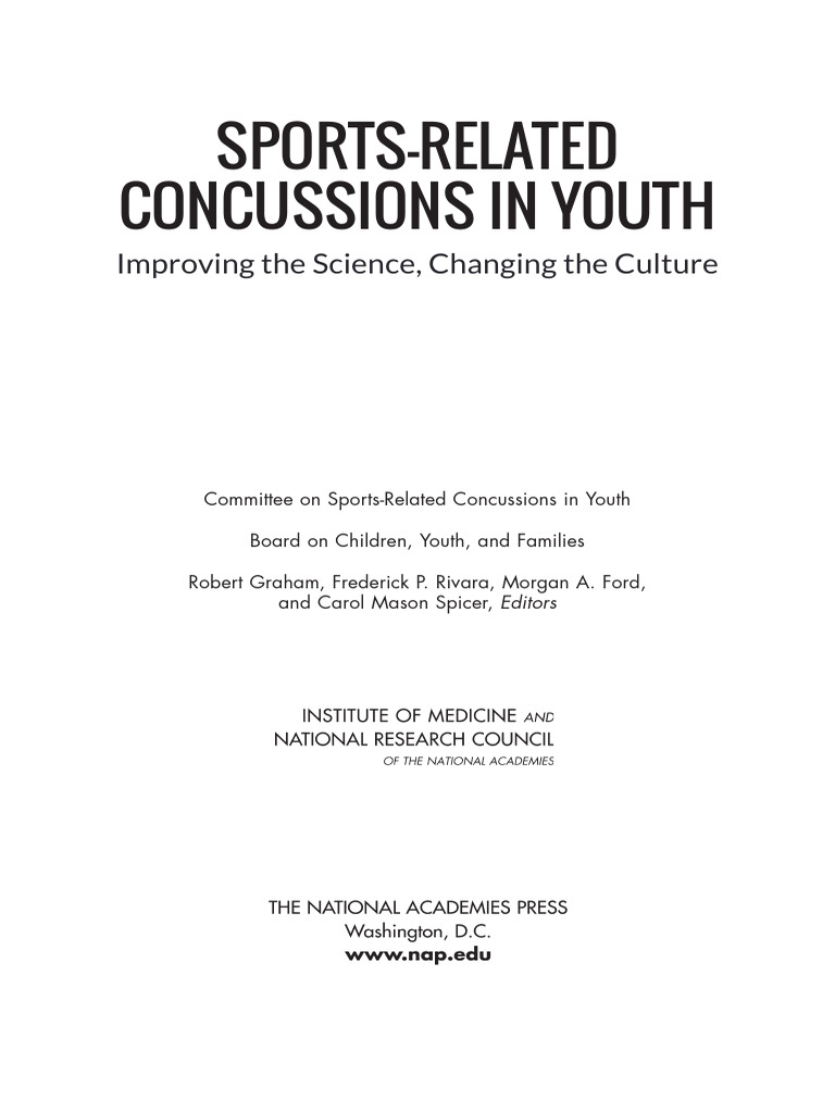 Sports-Related Concussion in Youth | PDF | Concussion | Traumatic Brain ...