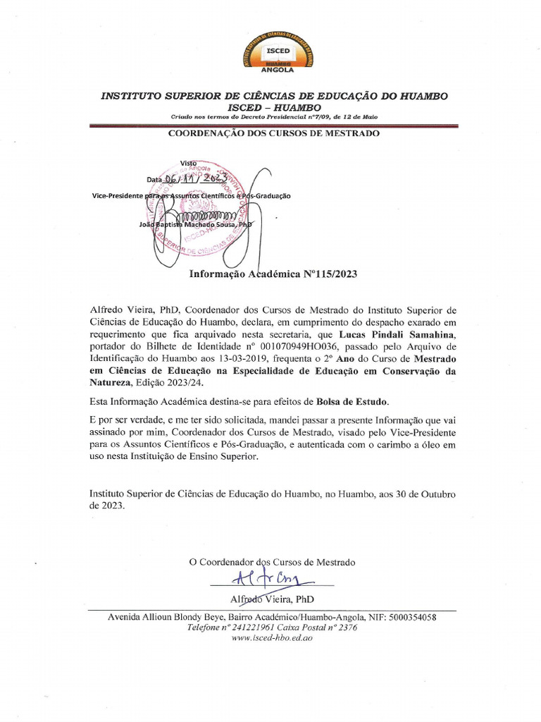 Declaração Sem Notas | PDF
