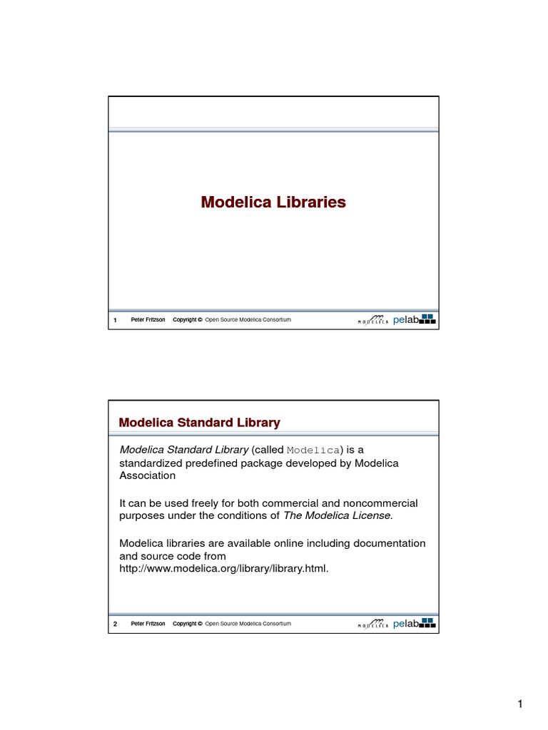 Lecture08 - Modelica Libraries | PDF | Trigonometric Functions | Gas Turbine