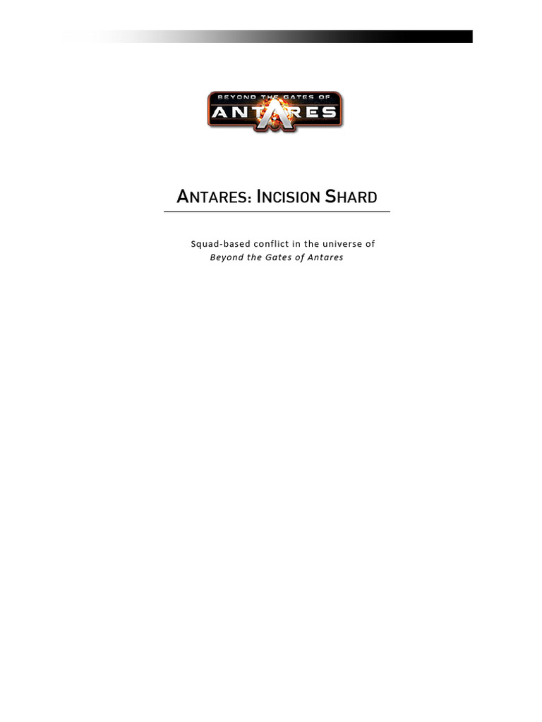 Antares Incision Shard | PDF | Stars | Military Science