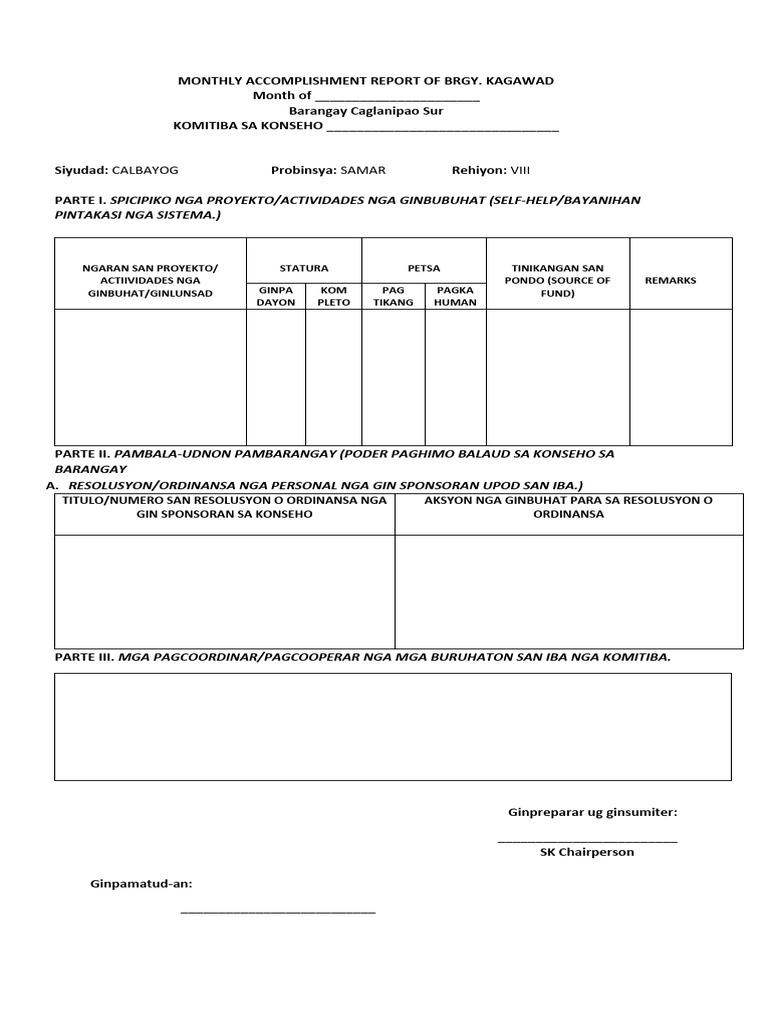 SK Monthly Report | PDF