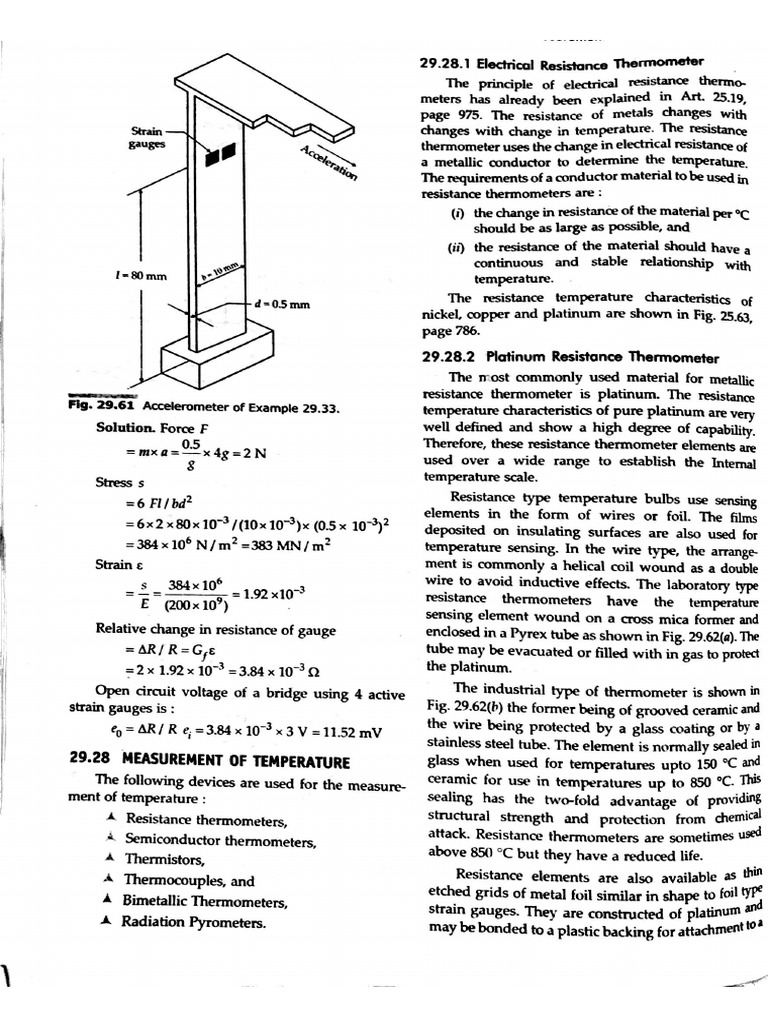 Unit 3 (A) Temperature Measurement | PDF | Thermocouple | Electrical Resistance And Conductance