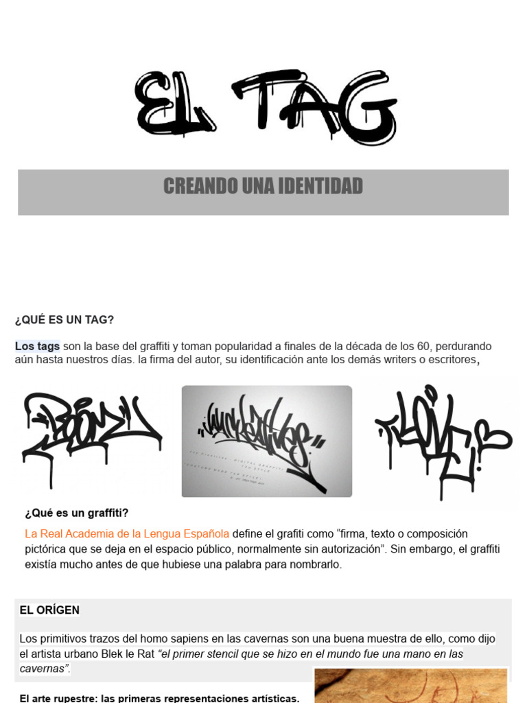 Historia del Graffiti y su Evolución | PDF | Pintada