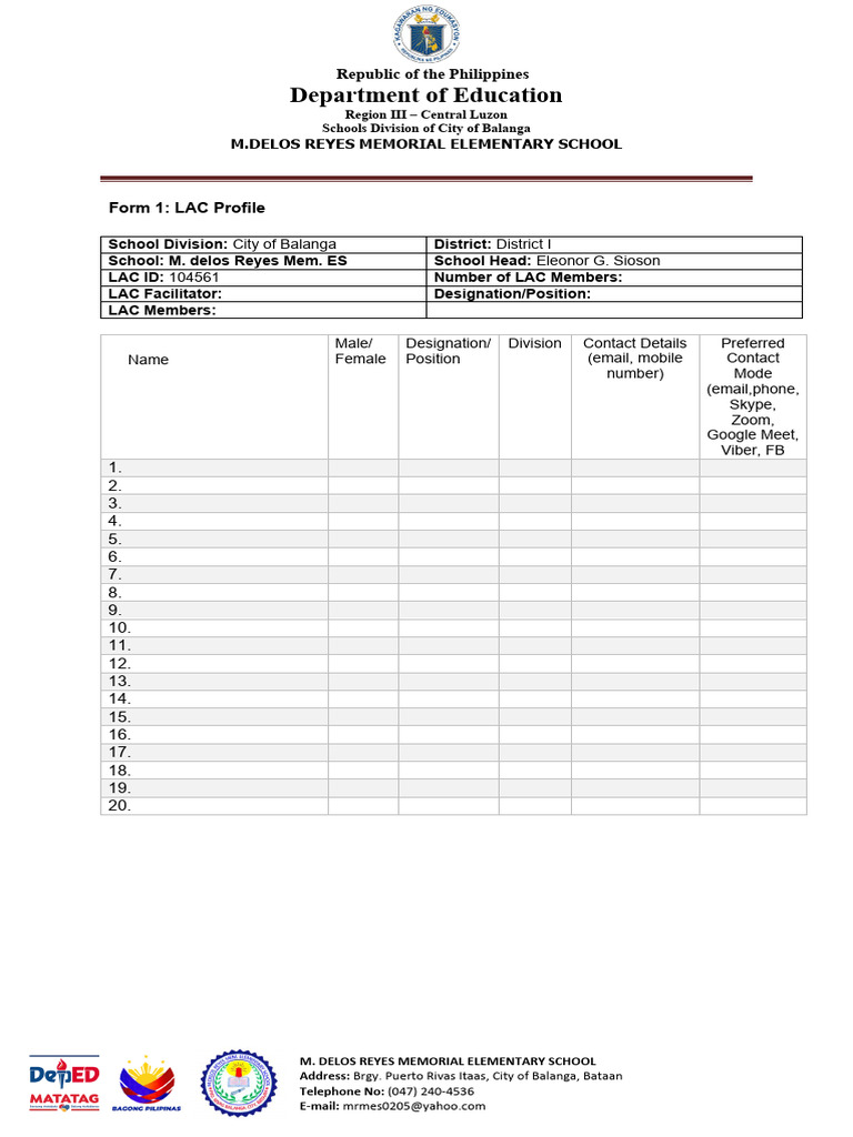 Lac Forms | PDF | Computing | Communication