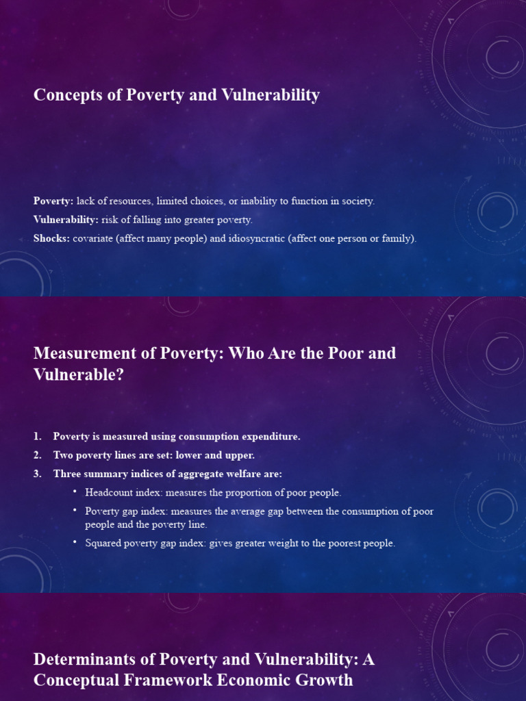 Poverty and Vulnerability | PDF