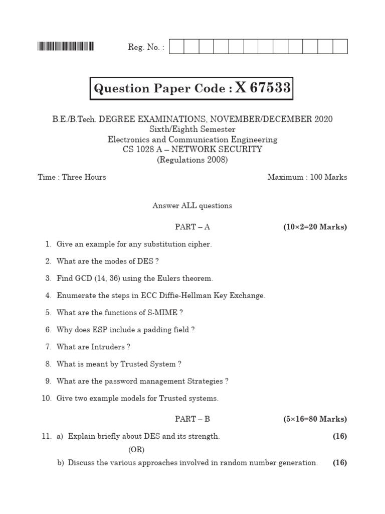 QP10 CNS QP | PDF | Cybercrime | Secure Communication