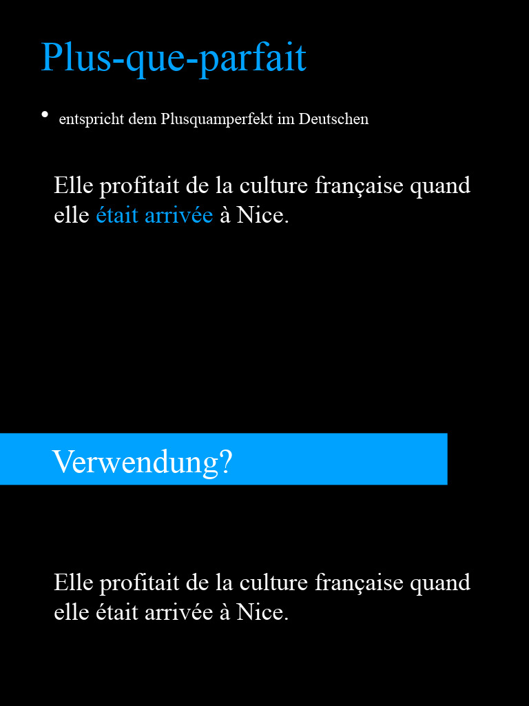 Plus Que Parfait | PDF