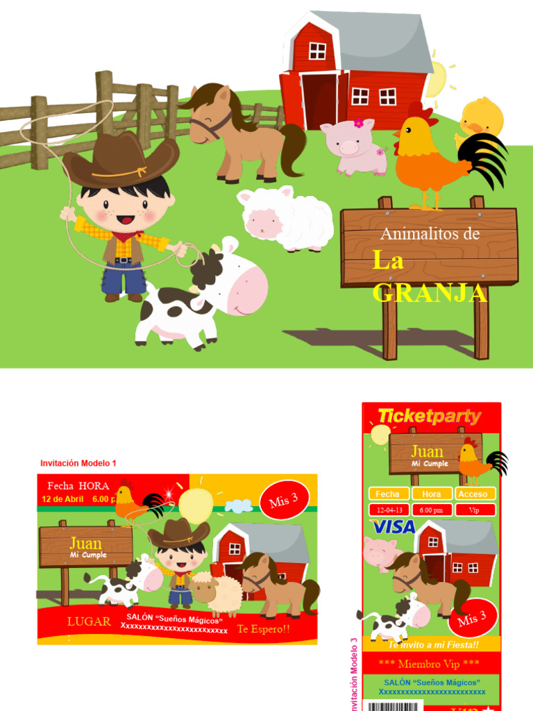 Kit Animales de LA GRANJA | PDF