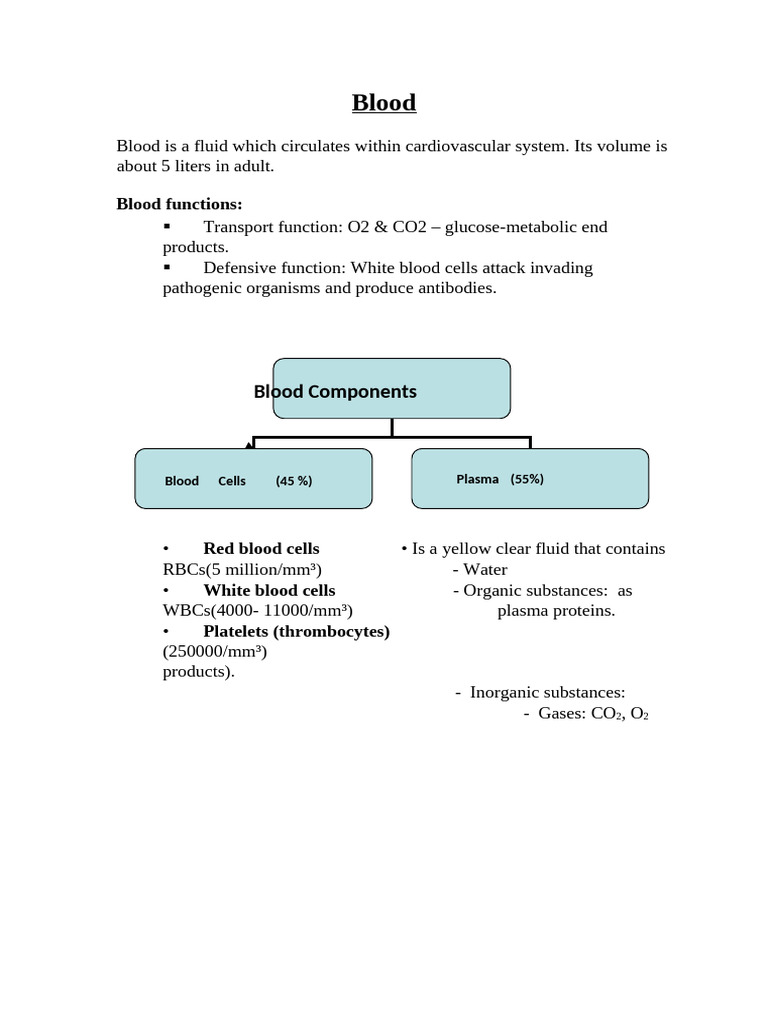 Blood | PDF | Red Blood Cell | Blood