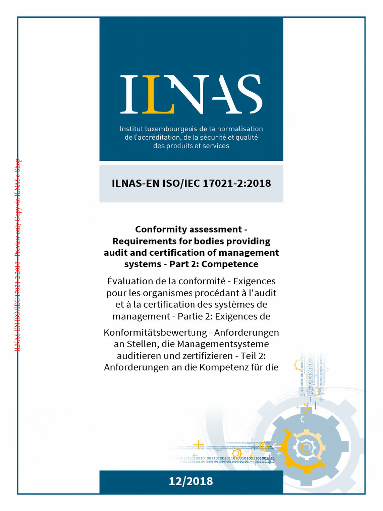 EN ISO IEC 17021-2 (2018) (E) Codified | PDF | Regulation