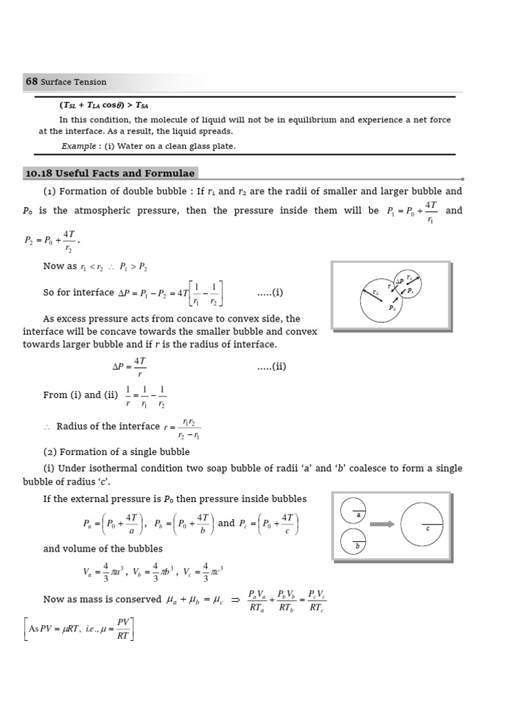 Physical math | PDF | Surface Tension | Pressure