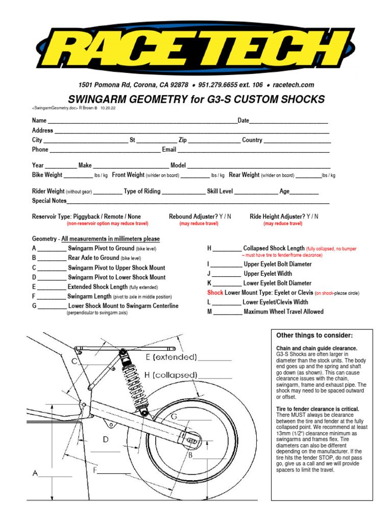 Swingarm Geometry | PDF | Axle | Vehicle Technology