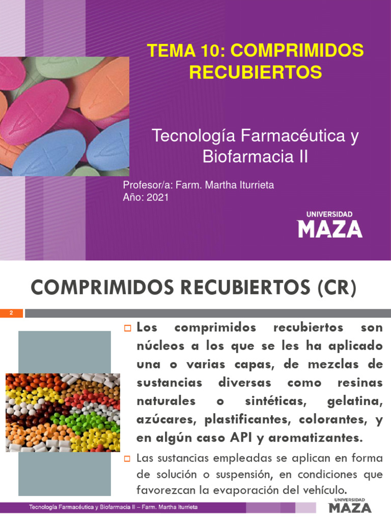 Comprimidos Recubiertos: Definición y Uso | PDF | Medicamentos con ...
