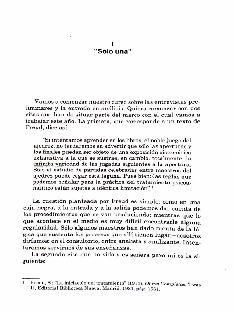 Capítulo1 Solo Una | PDF