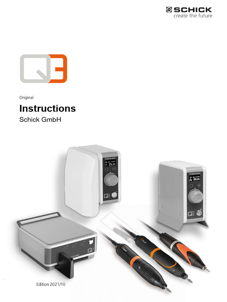 Instructions: Schick GMBH | PDF | Manufactured Goods | Electrical Engineering